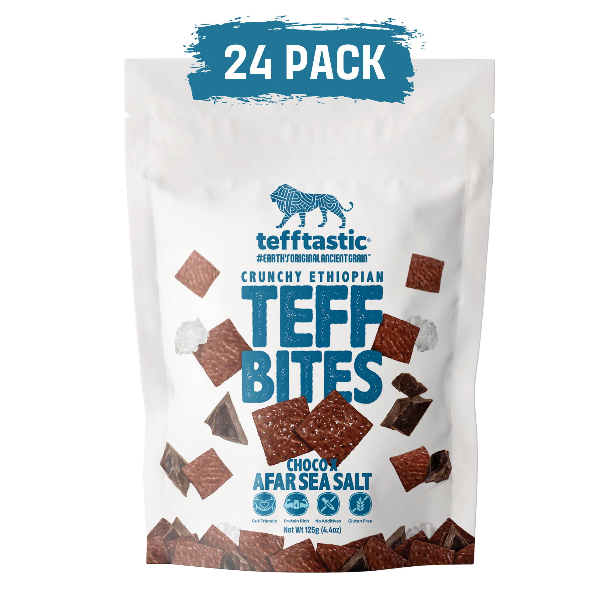 Tefftastic Crunchy Ethiopian Teff Bites - CHOCO x Afar Sea Salt